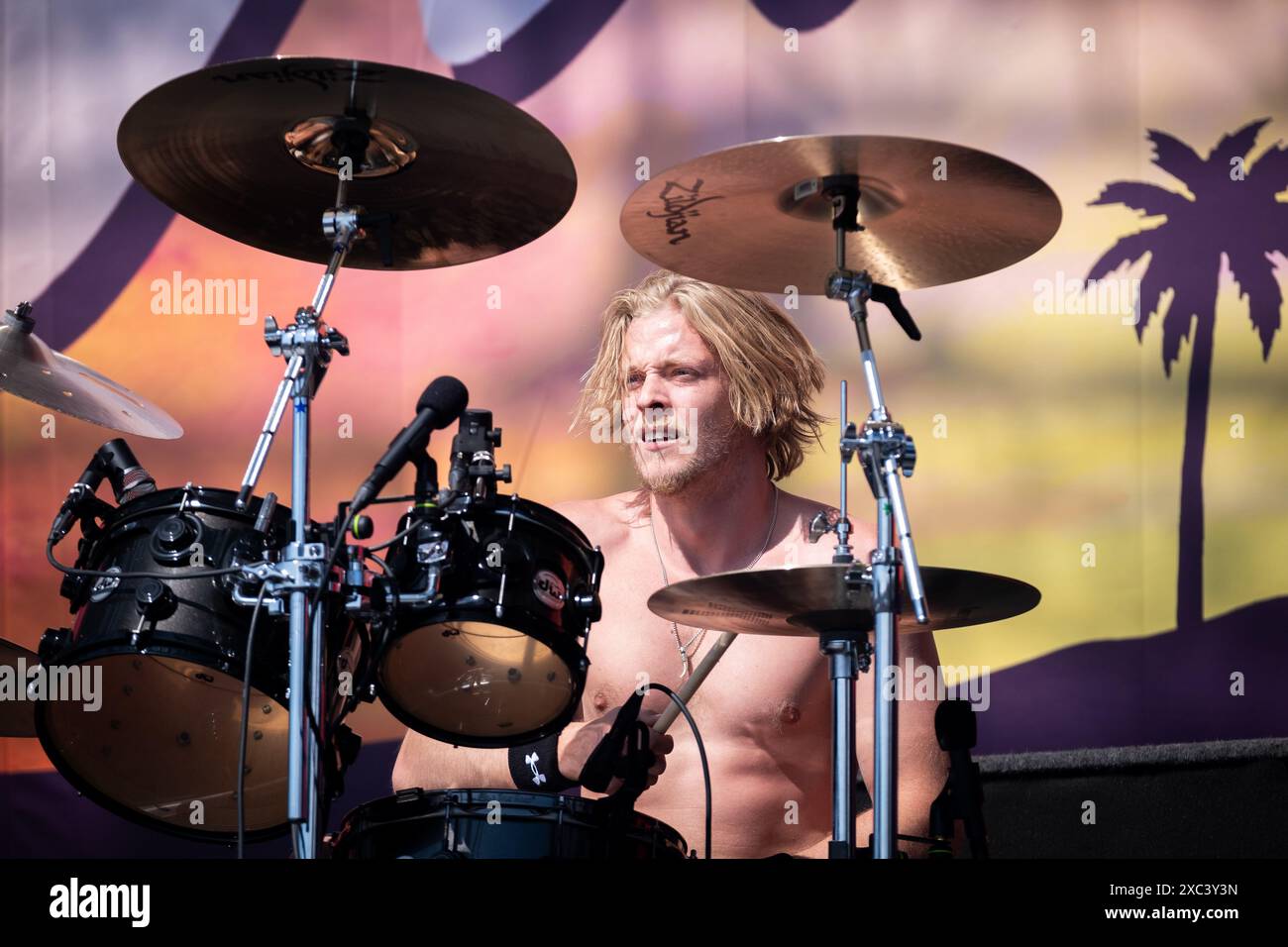 Trondheim, Norway. 06th, June 2024. The British rock band The Darkness ...