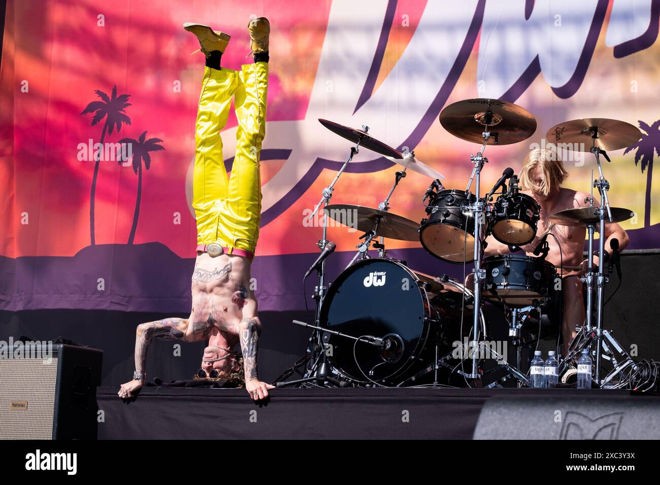 Trondheim, Norway. 06th, June 2024. The British rock band The Darkness ...