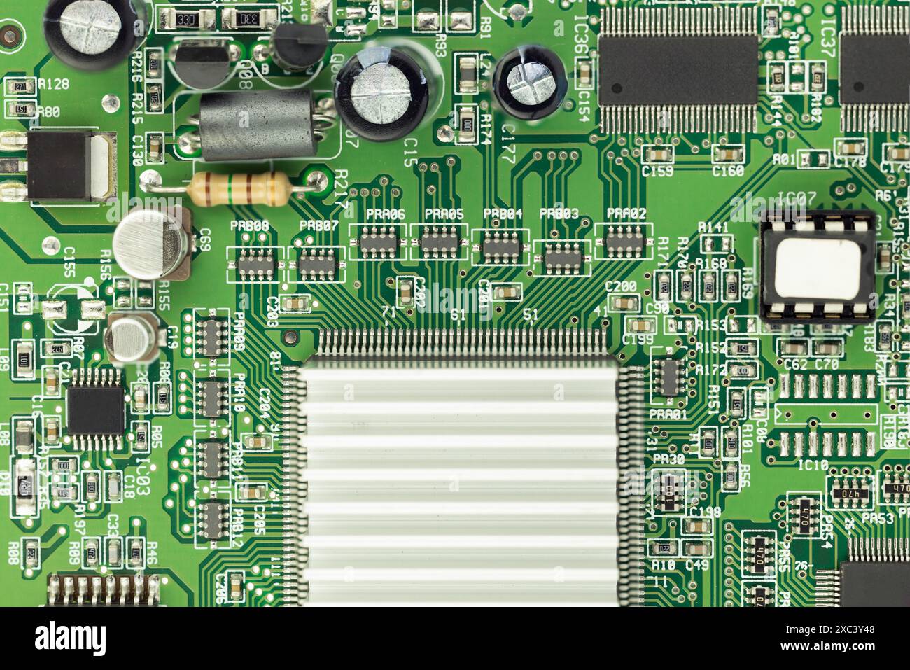 Close-Up of Detailed Circuit Board Design Stock Photo - Alamy