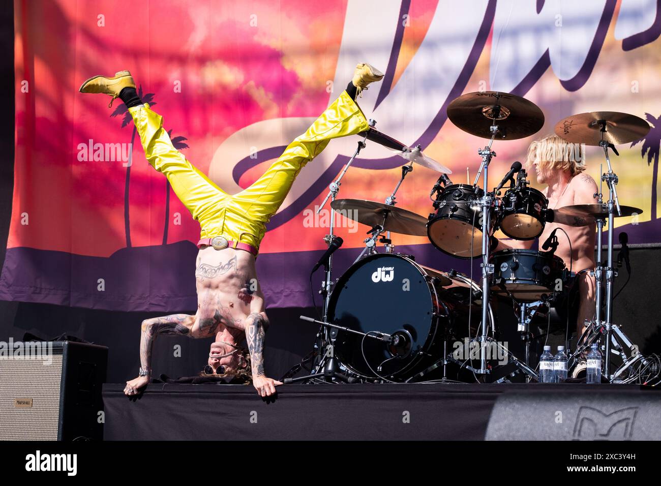 Trondheim, Norway. 06th, June 2024. The British rock band The Darkness ...