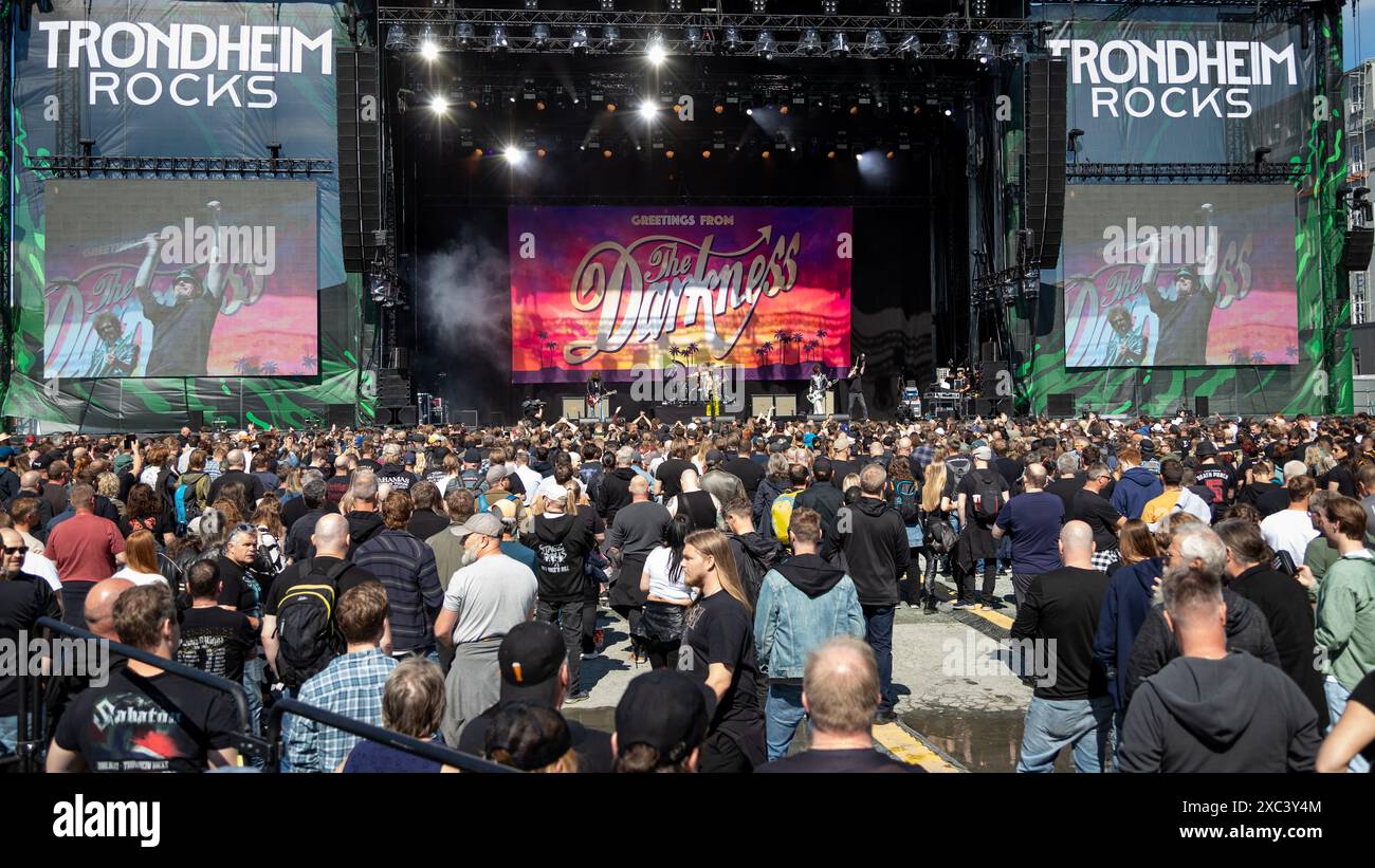 Trondheim, Norway. 06th, June 2024. The British rock band The Darkness ...