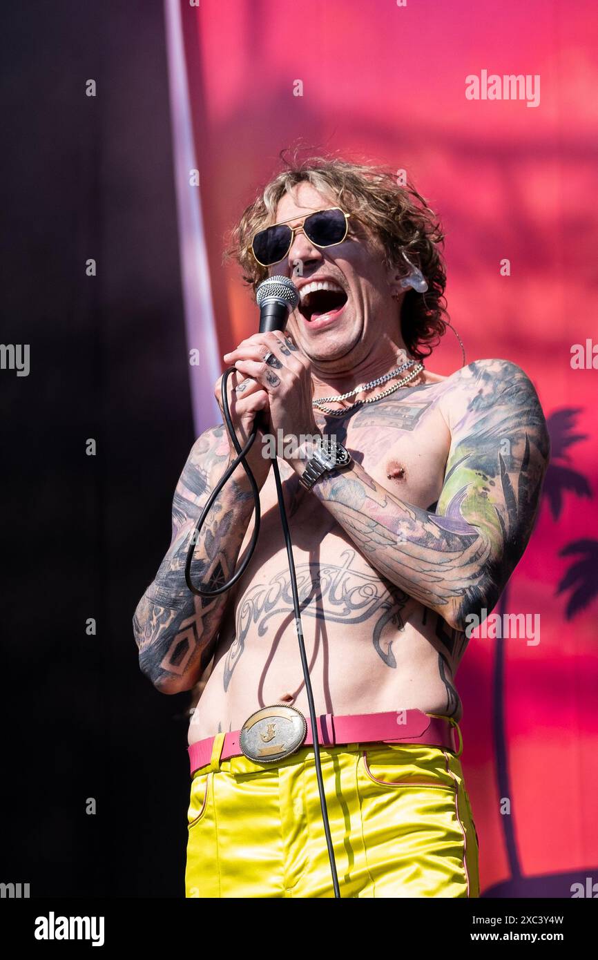 Trondheim, Norway. 06th, June 2024. The British rock band The Darkness ...