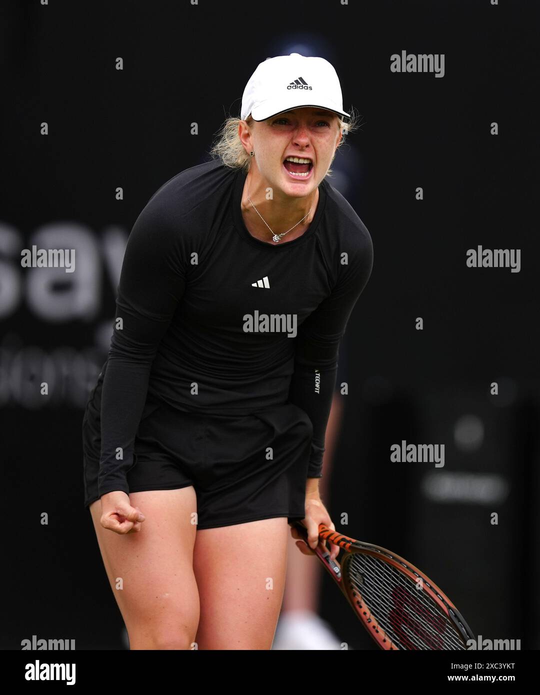 Francesca Jones celebrates victory against Ashlyn Krueger following the ...