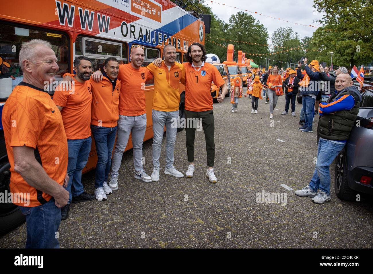 HARDENBERG - Dutch supporters who have gathered at football club HHC ...