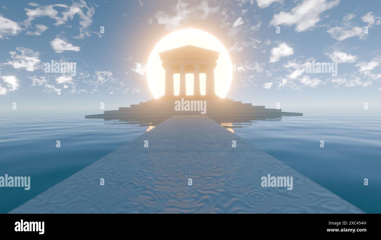 Temple of Dawn: A 3D Digital Masterpiece of a Majestic Temple ...