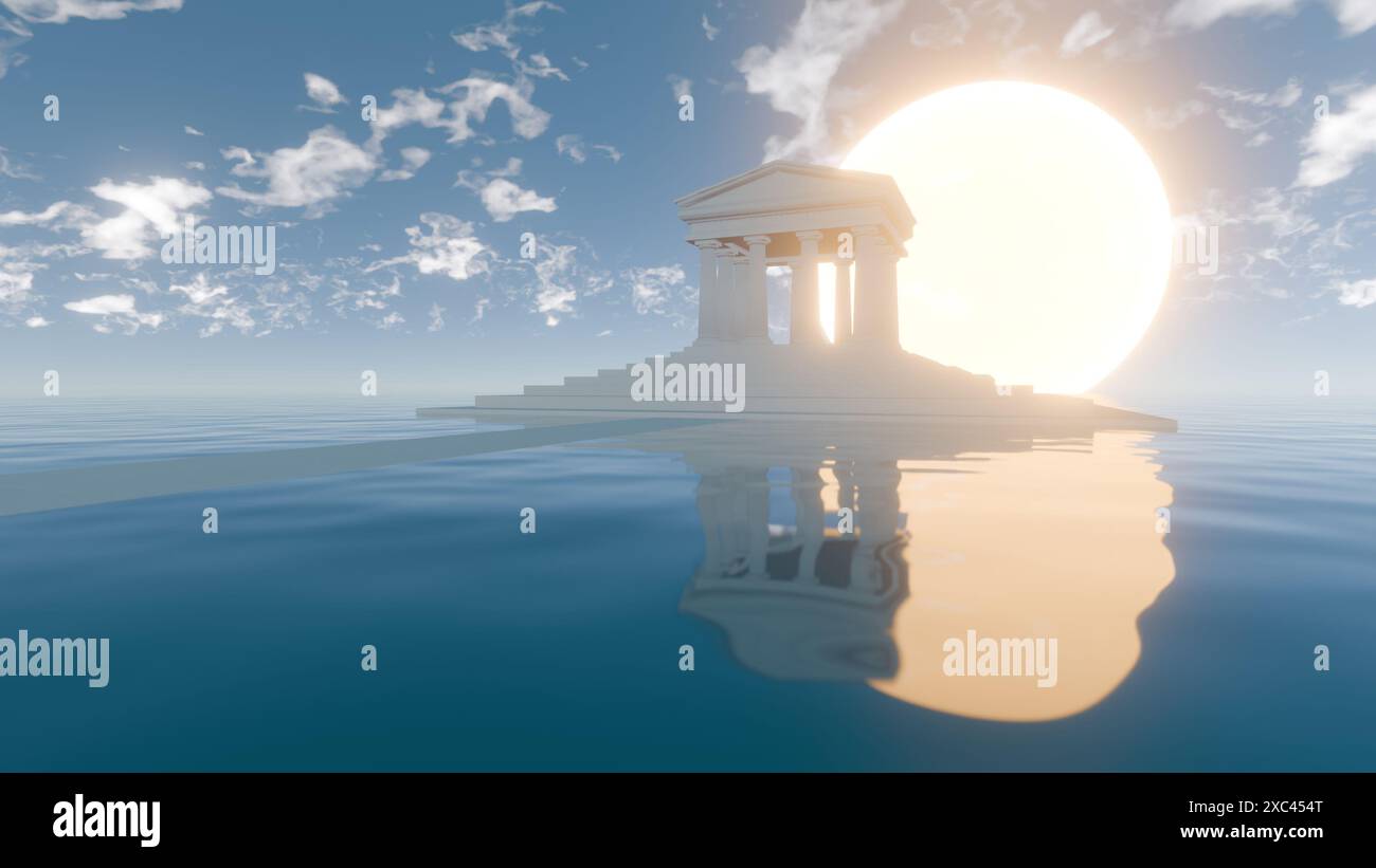 Temple of Dawn: A 3D Digital Masterpiece of a Majestic Temple ...