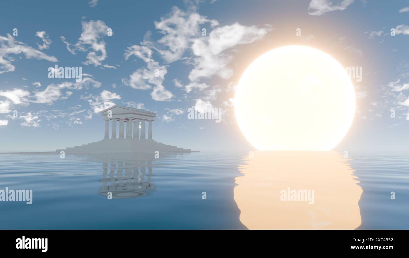 Temple of Dawn: A 3D Digital Masterpiece of a Majestic Temple ...