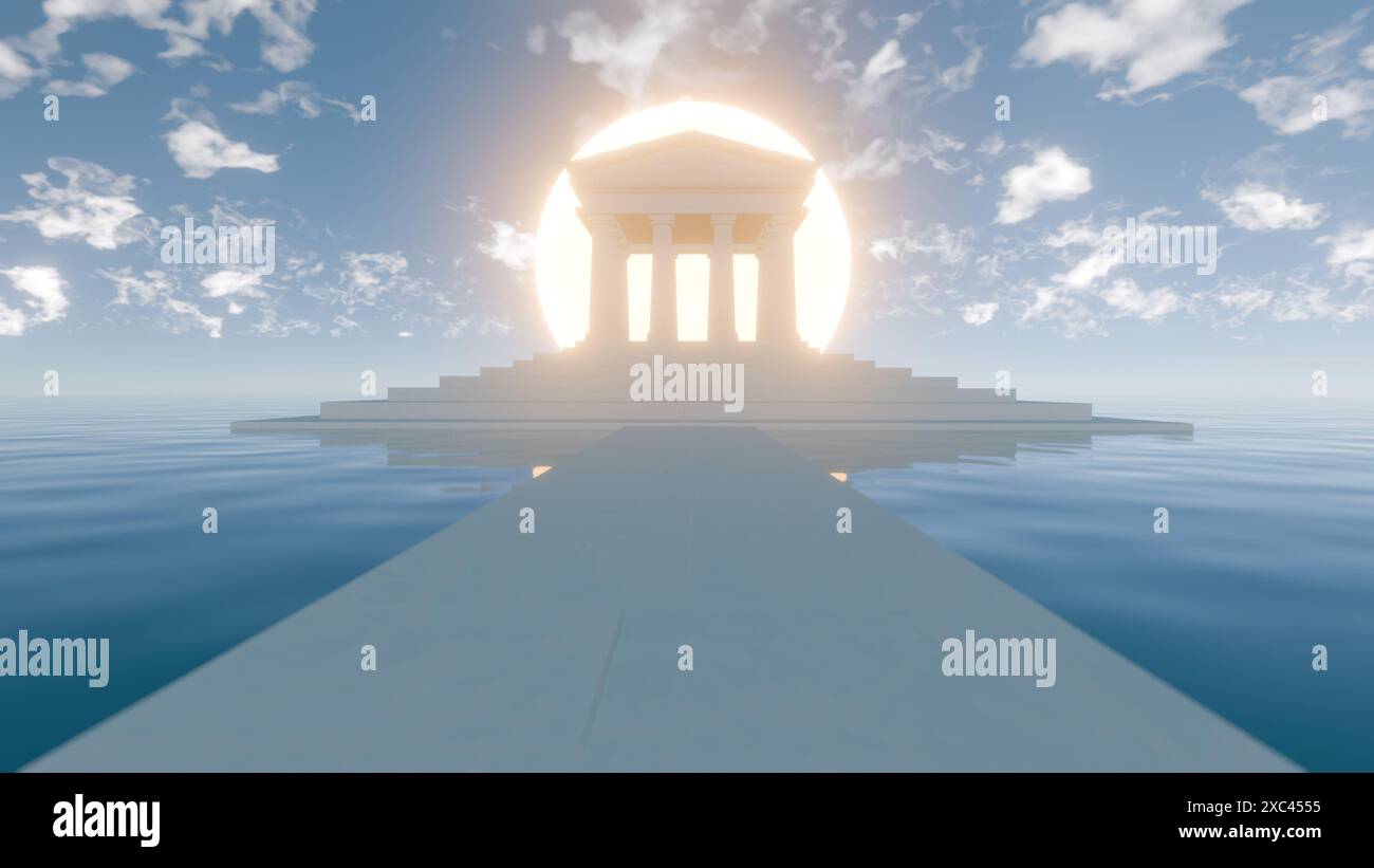 Temple of Dawn: A 3D Digital Masterpiece of a Majestic Temple ...