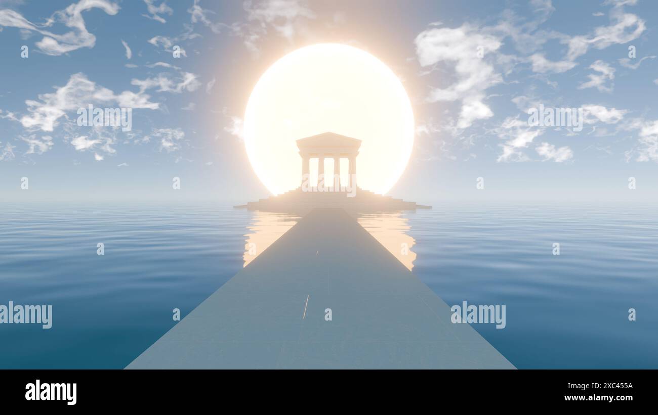 Temple of Dawn: A 3D Digital Masterpiece of a Majestic Temple ...