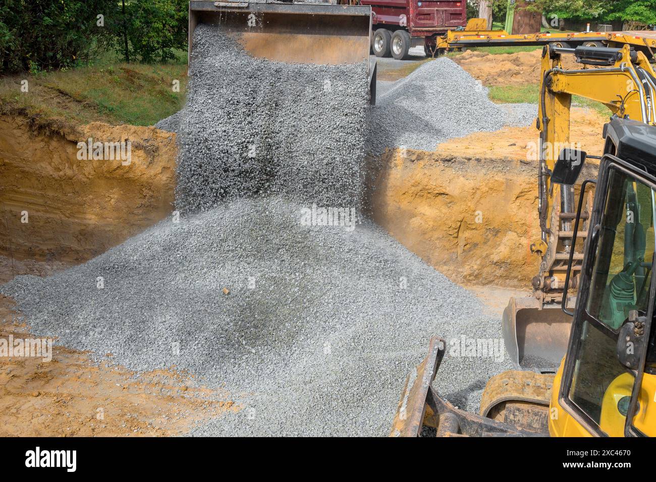 Rubble trench foundation hi-res stock photography and images - Alamy