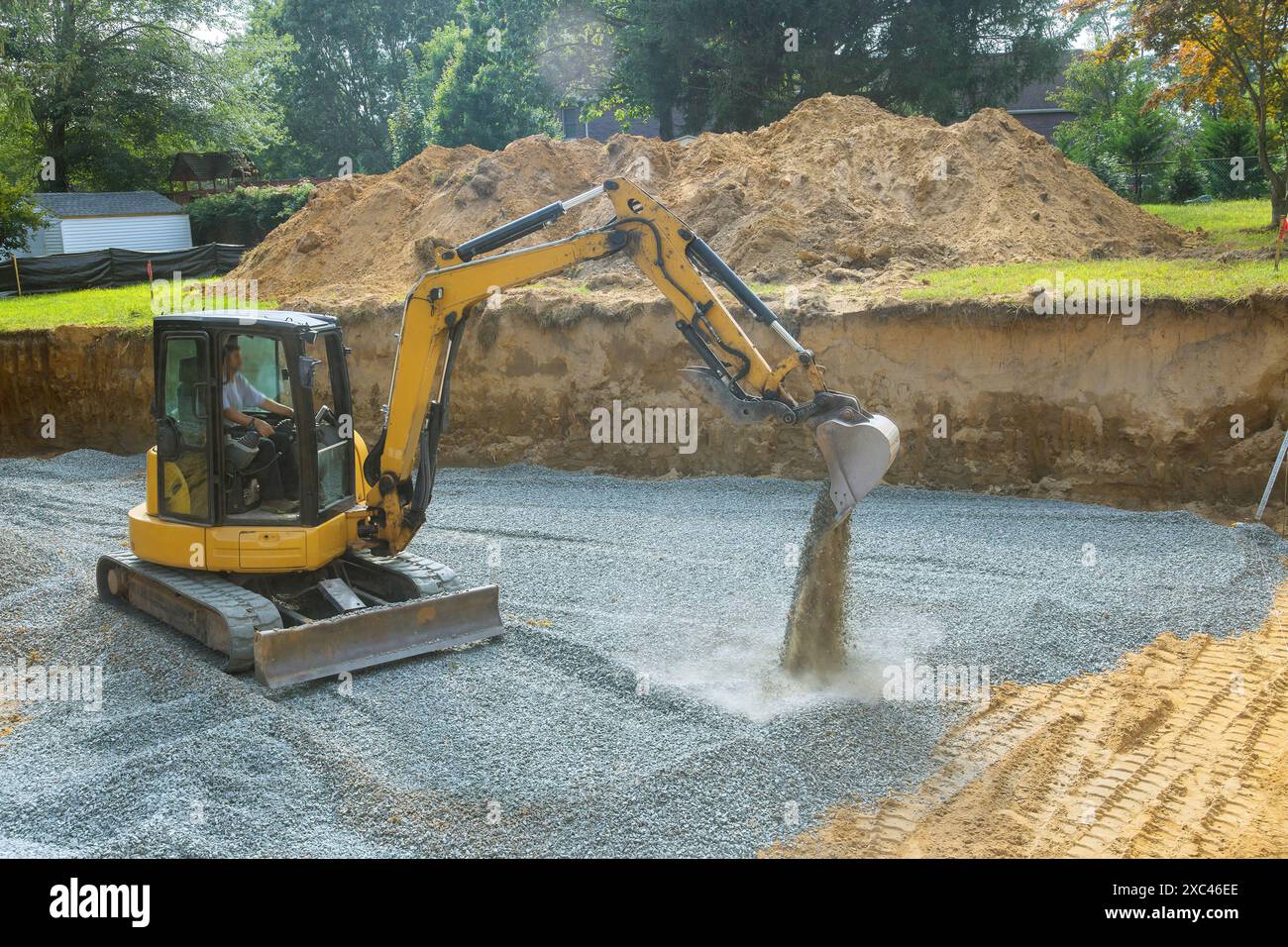 Rubble trench foundation hi-res stock photography and images - Alamy