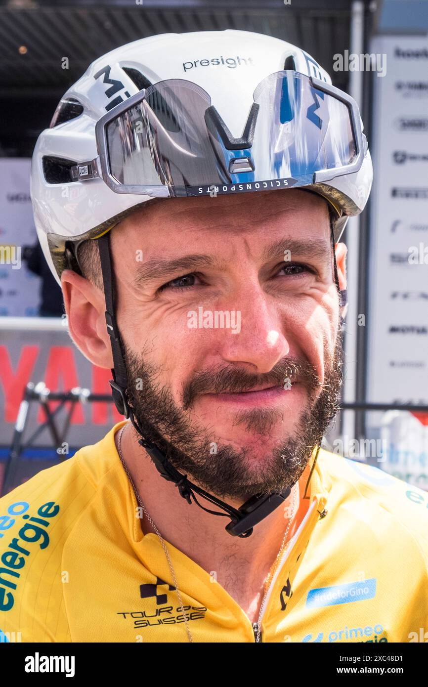 Switzerland, Canton Ticino, Tour de Suisse 2024, Ambrì, Adam Yates ...