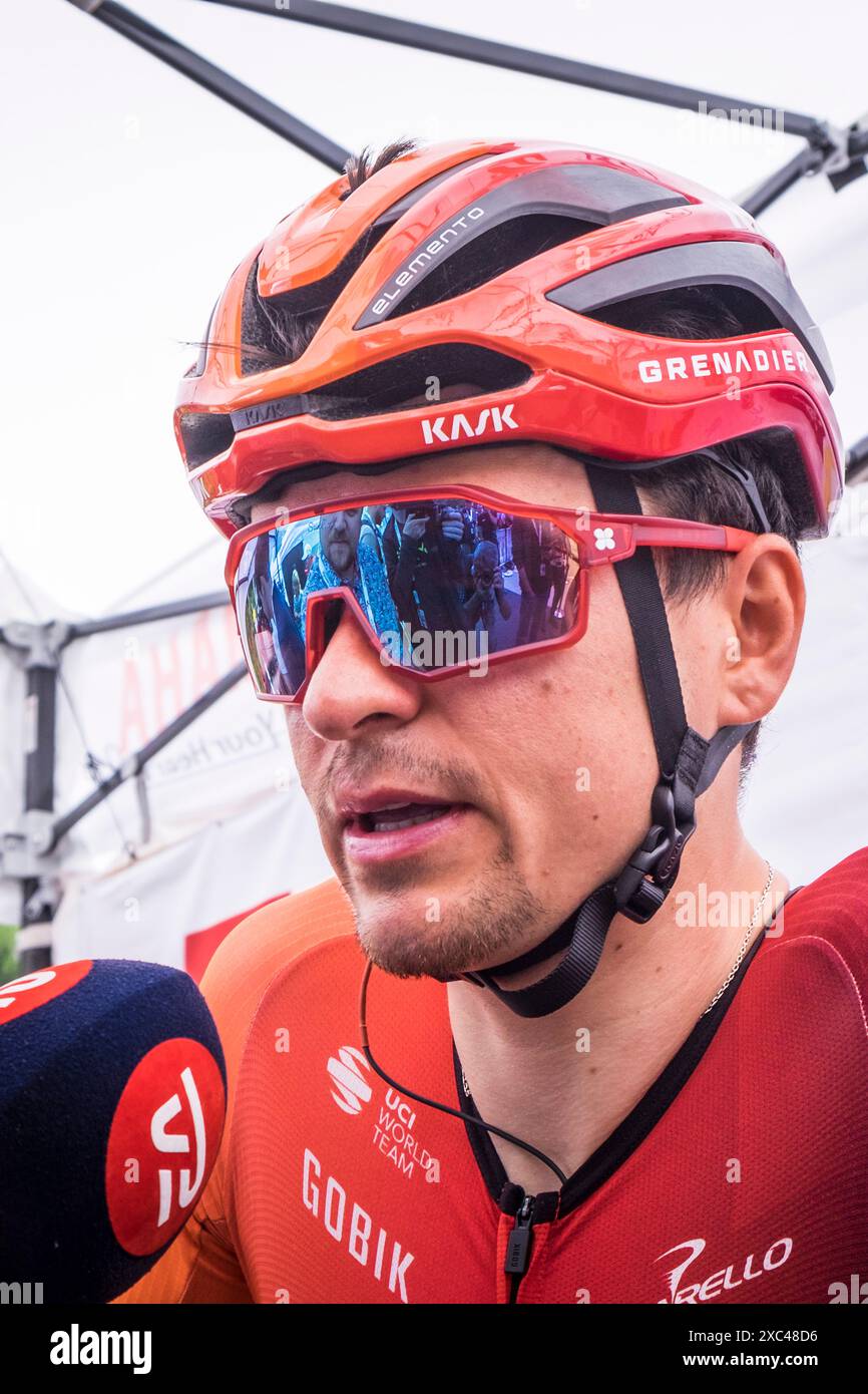 Switzerland, Canton Ticino, Tour de Suisse 2024, Ambrì, Thomas Pidcock ...
