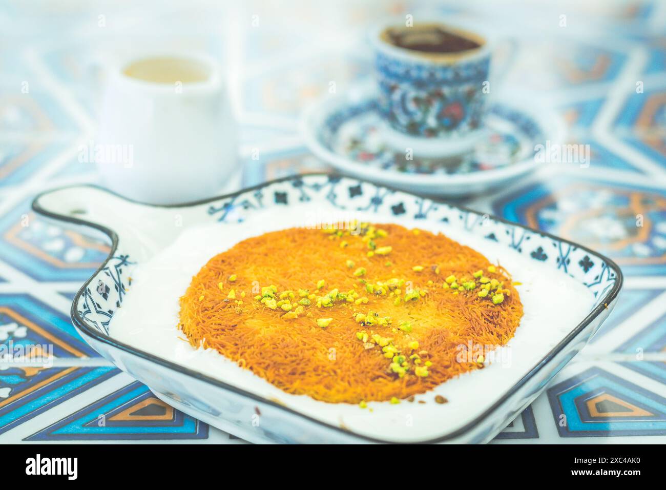 Kunafa traditional middle eastern hi-res stock photography and images ...