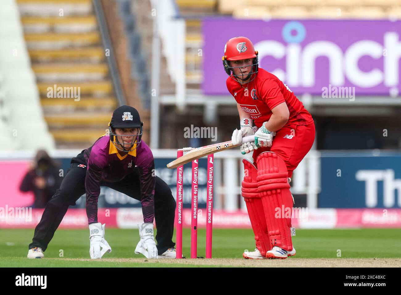 Birmingham, UK. 14th June, 2024. Seren Smale in action as she ...