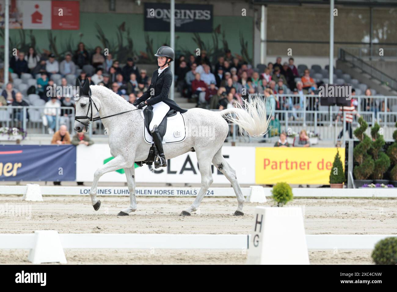 Emily Hamel of USA with Corvett during the CCI5* dressage at the ...