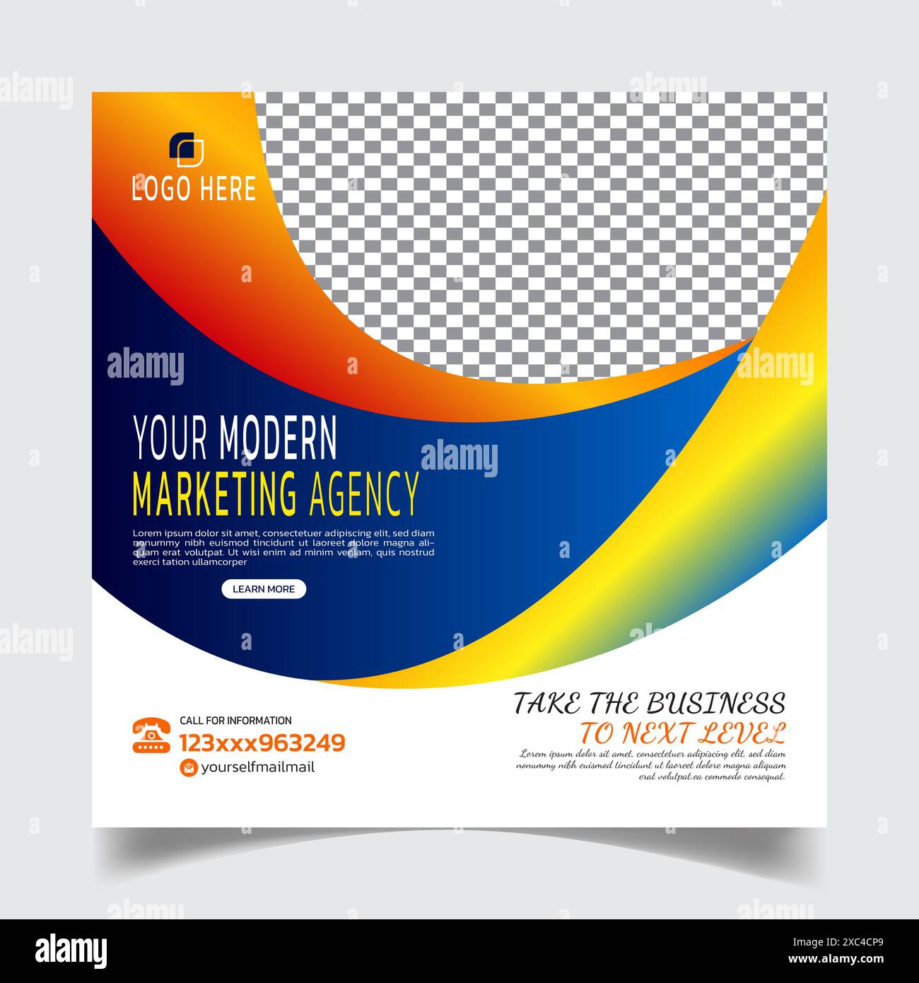 Creative agency social media post design template or corporate business ...