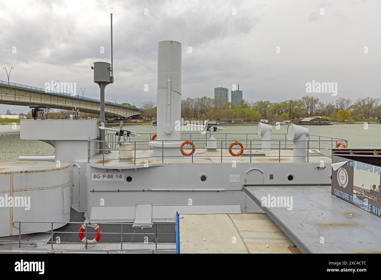 Belgrade, Serbia - March 11, 2024: Side View of Culture Treasure River ...