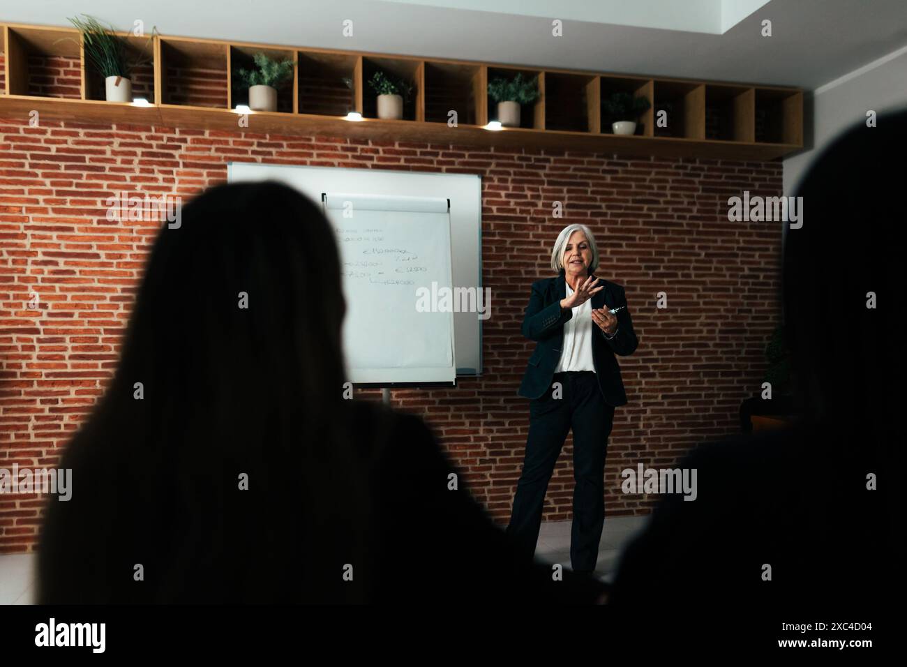Business woman doing a presentation in conference room Stock Photo - Alamy