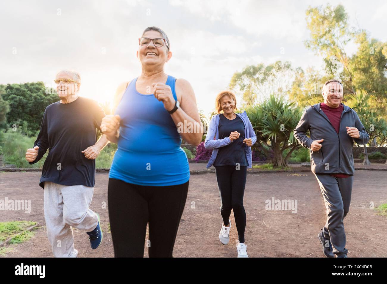 Diverse senior men and women hi-res stock photography and images - Alamy