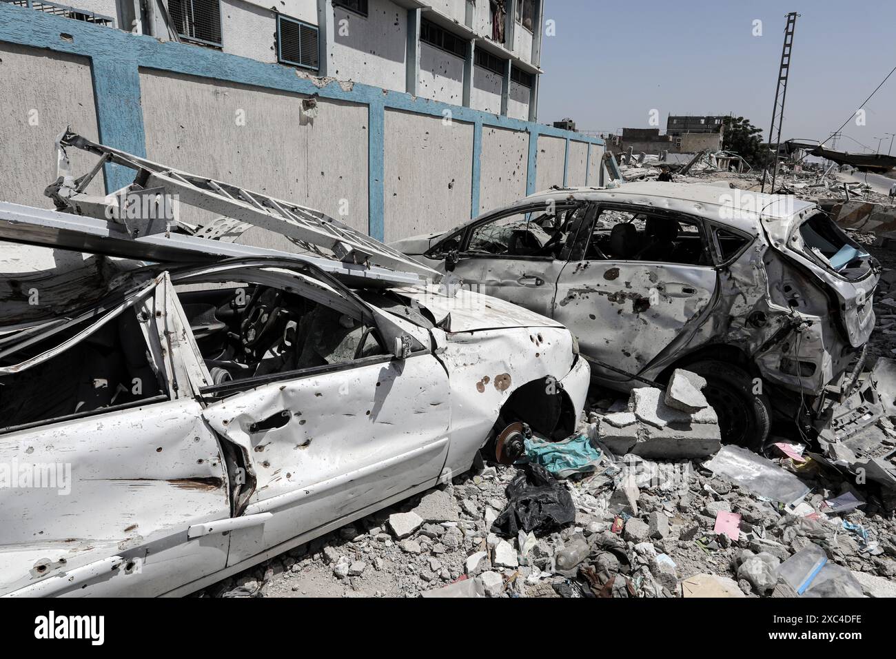Khan Yunis, Palestinian Territories. 14th June, 2024. A view of ...