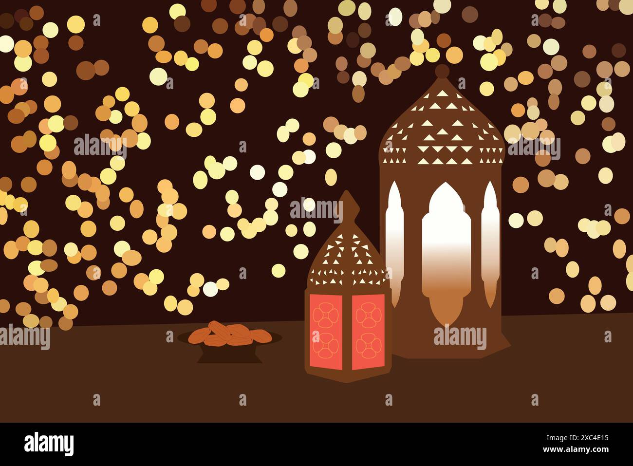 Ramadan dining table Stock Vector Images - Alamy