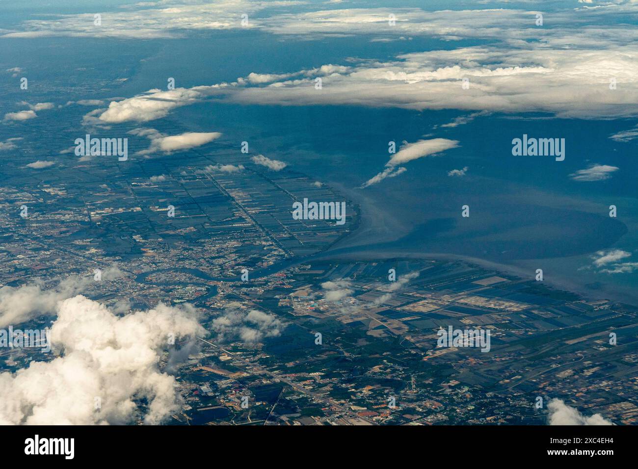 Bangkok, Thailand. 14th June, 2024. Thailand's Tha Chin river flows ...