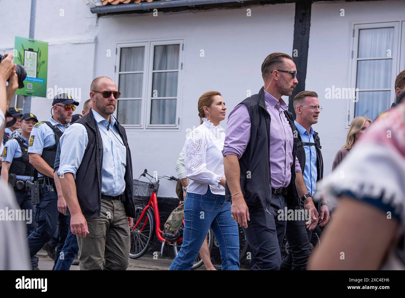 Allinge, Denmark. 14th June, 2024. Prime Minister Mette Frederiksen (S ...