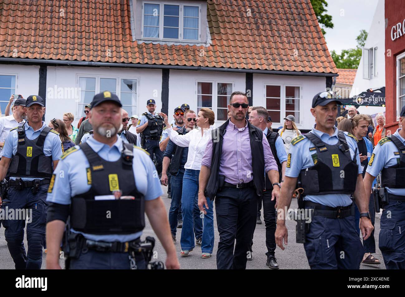 Allinge, Denmark. 14th June, 2024. Prime Minister Mette Frederiksen (S ...