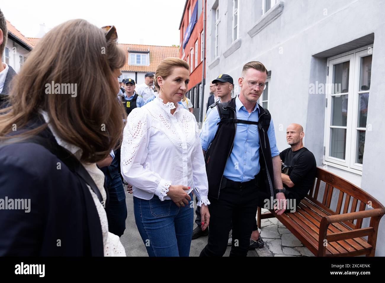 Allinge, Denmark. 14th June, 2024. Prime Minister Mette Frederiksen (S ...