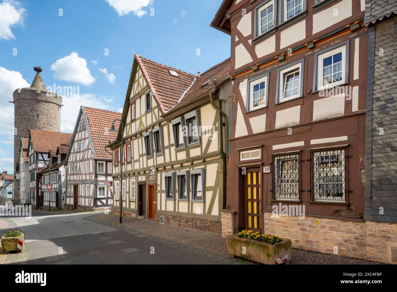 Holzhaus mit turm hi-res stock photography and images - Alamy