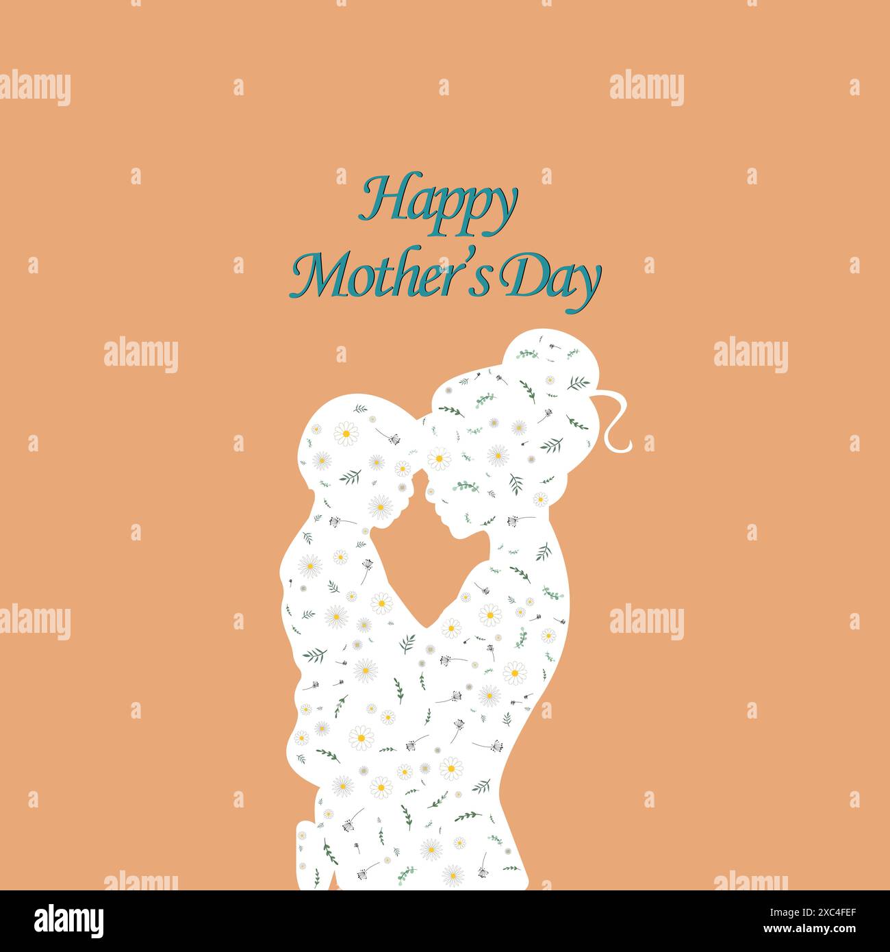 Beautiful mother son in Stock Vector Images - Alamy