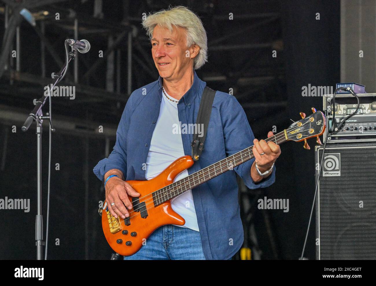 Eridge, UK. 14th June, 2024. The Luke Combs Experience plays at the ...