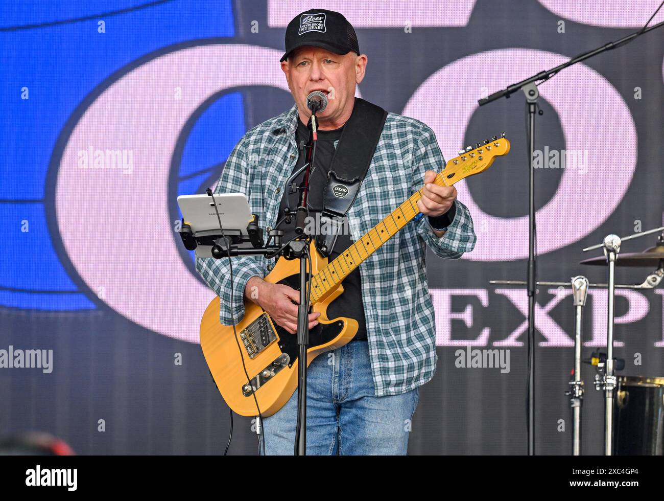 Eridge, UK. 14th June, 2024. The Luke Combs Experience plays at the ...