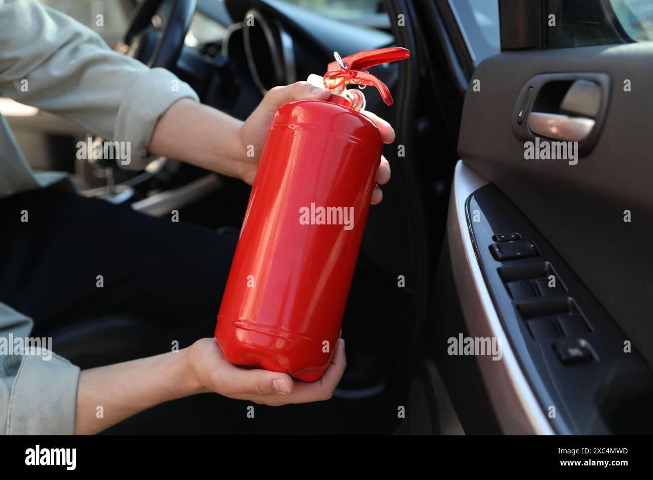 Powder extinguisher and person hi-res stock photography and images - Alamy