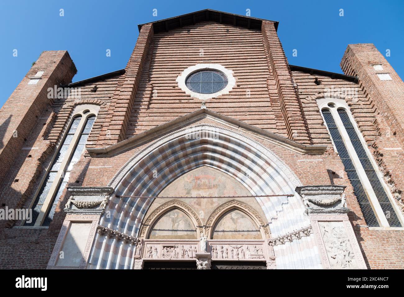 Late Gothic early Renaissance portal from XV century in facade of ...
