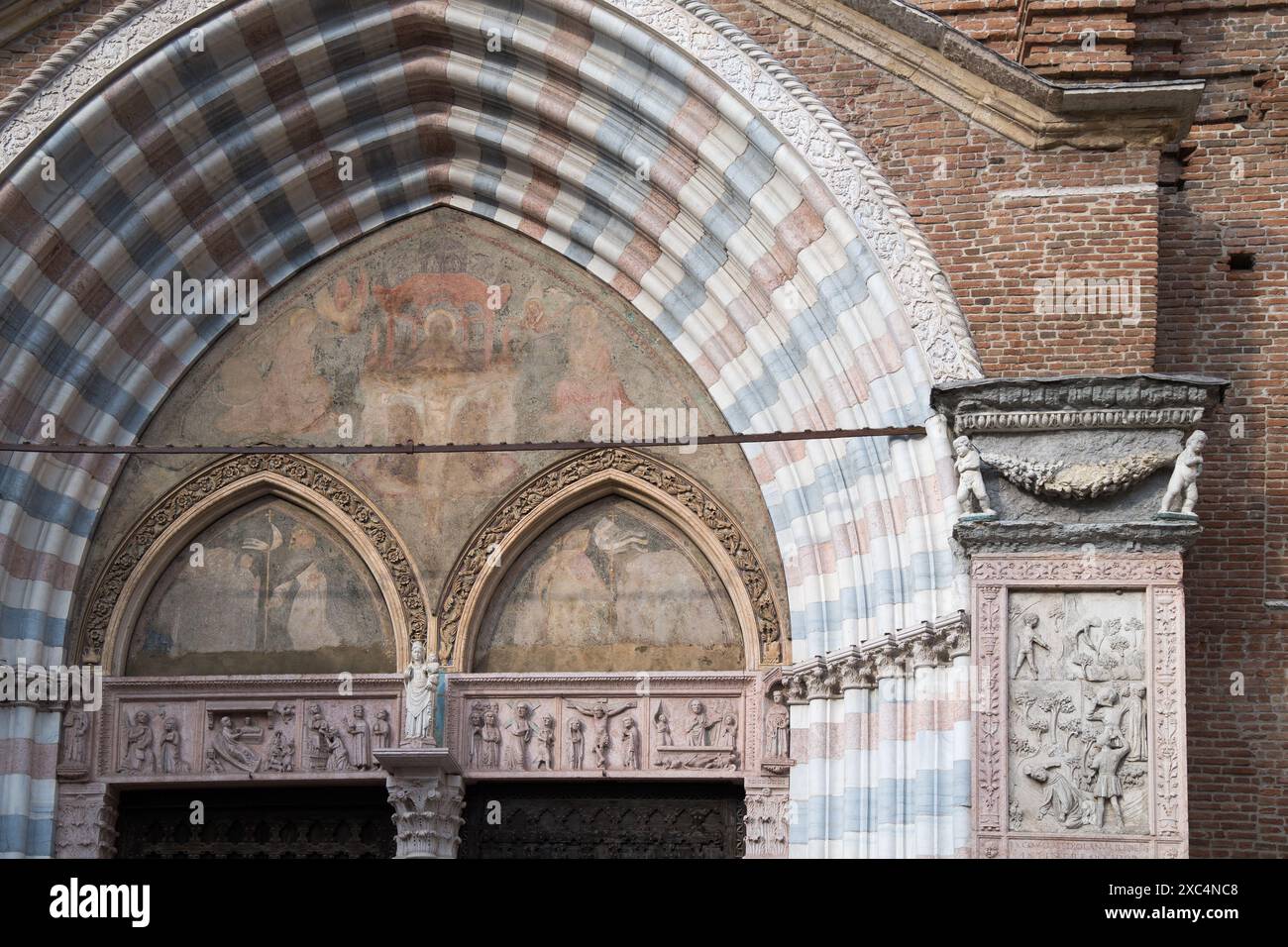 Tile with the Martyrdom of St. Peter the Martyr in Late Gothic early ...