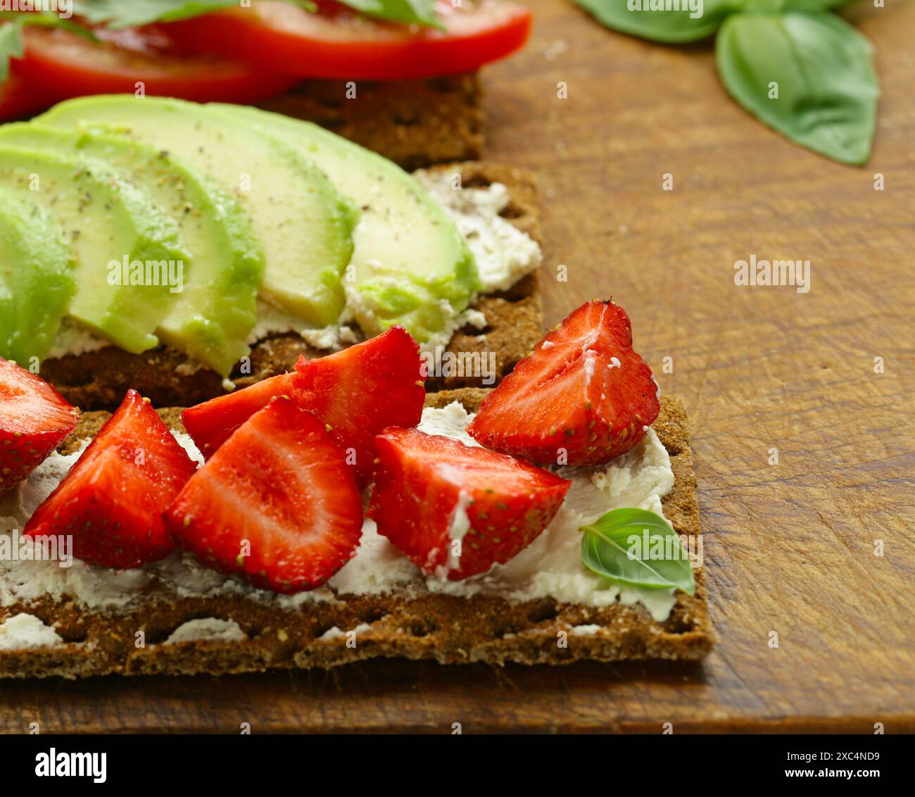 Assortment open sandwiches on hi-res stock photography and images - Alamy