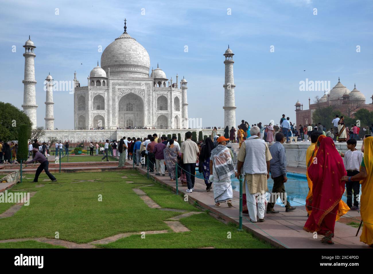 Agra, India: Taj Mahal. The city is a world heritage site. The Grand ...