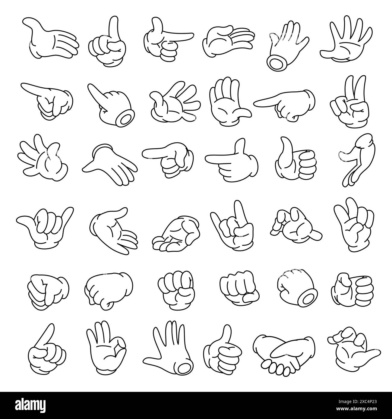 Vector vintage groovy cartoon Black and White Stock Photos & Images - Alamy