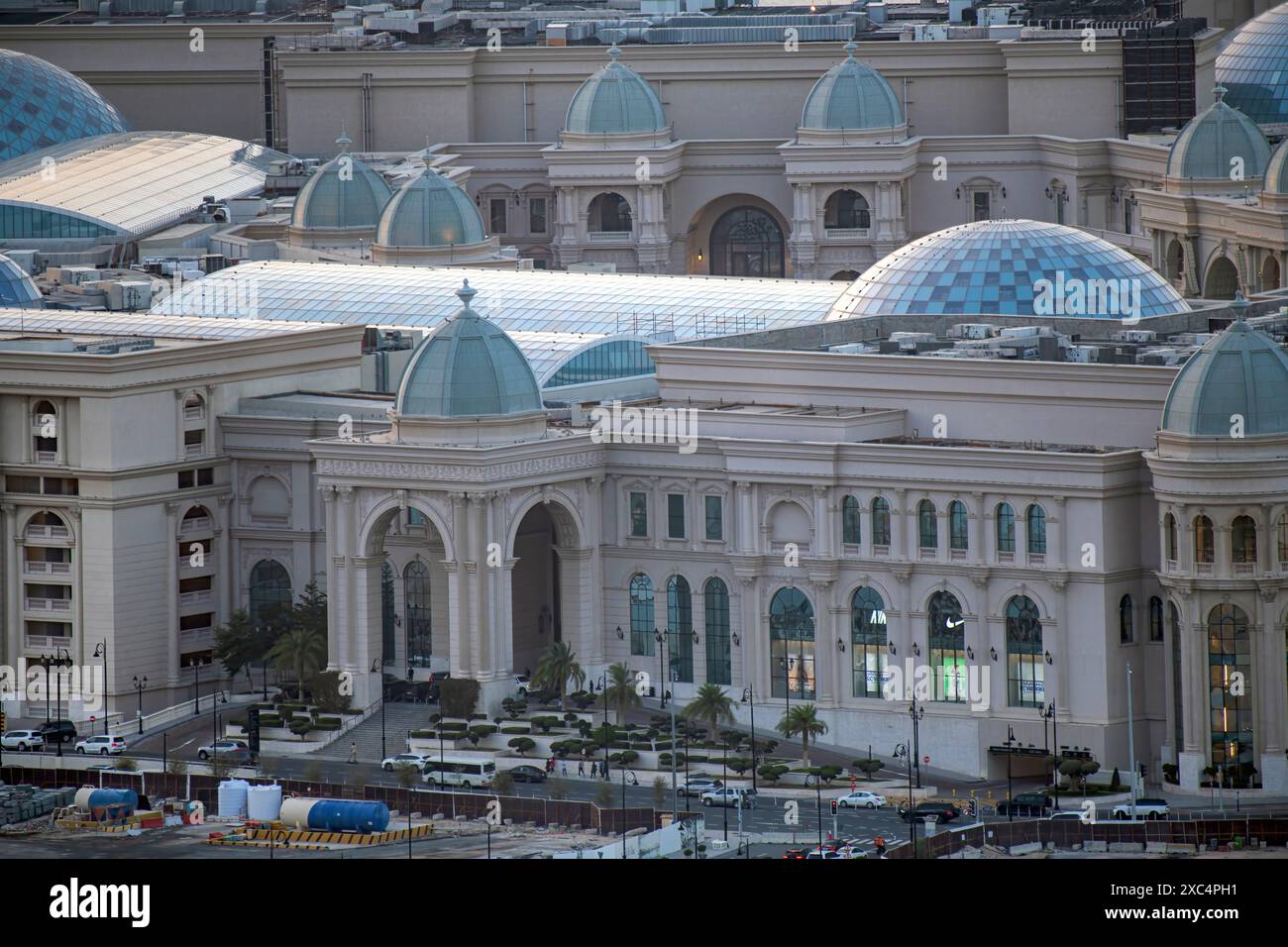 Aerial Panoramic view of Beautiful Place Vendome Mall Lusail Qatar ...