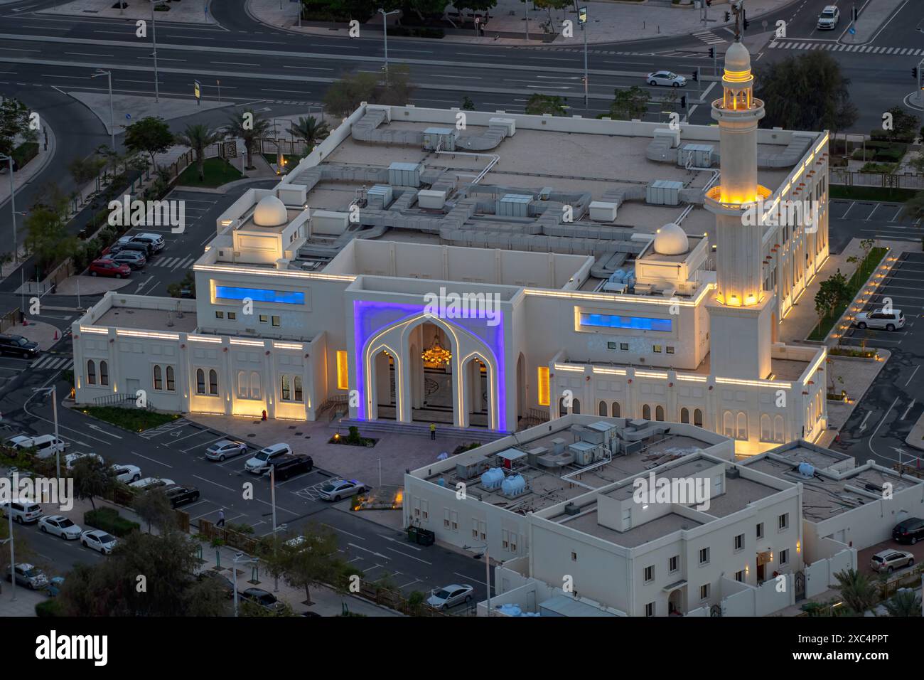 Lusail marina Al mana mosque Lusail Qatar Stock Photo - Alamy