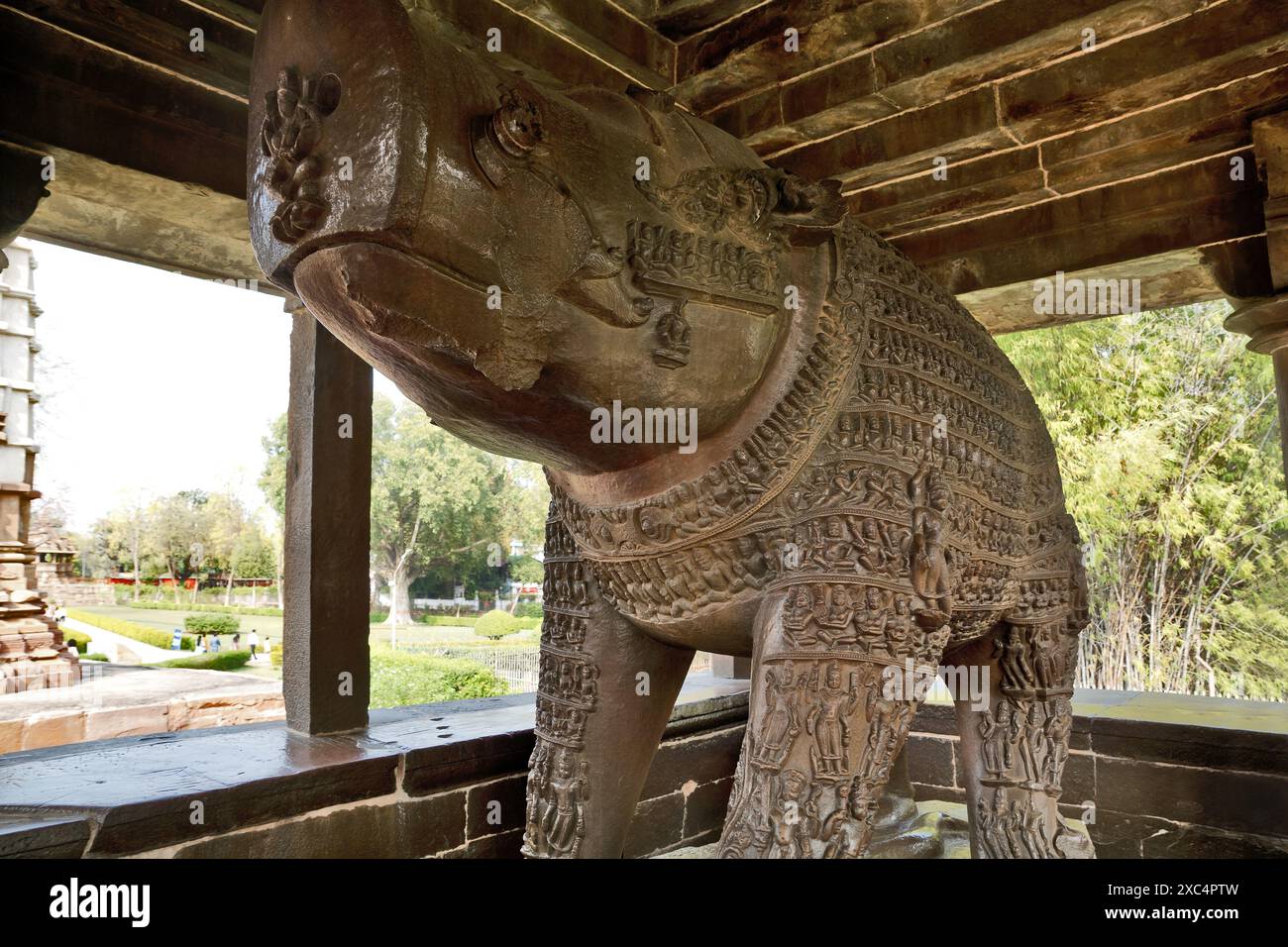 Khajuraho, India: Varaha Temple. The boar incarnation of Lord Vishnu ...
