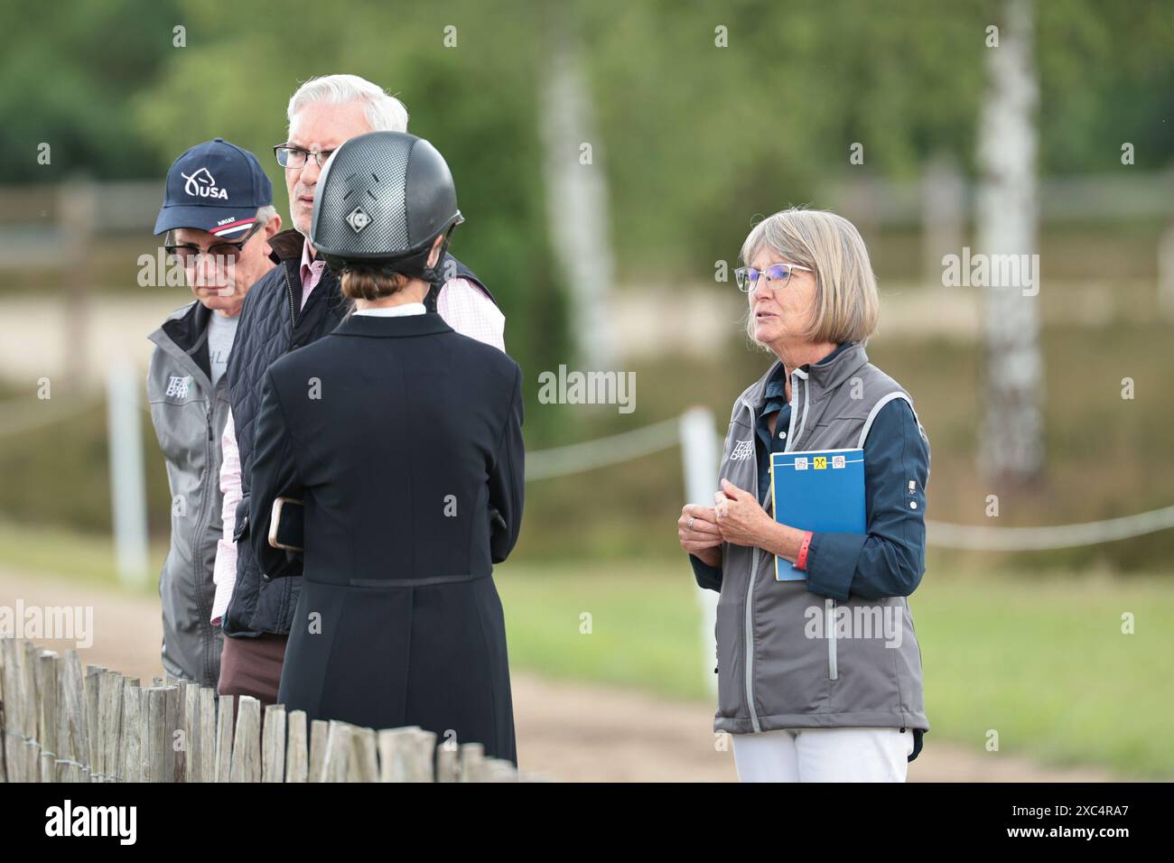 Emily Hamel of USA with Corvett during the CCI5* dressage at the ...