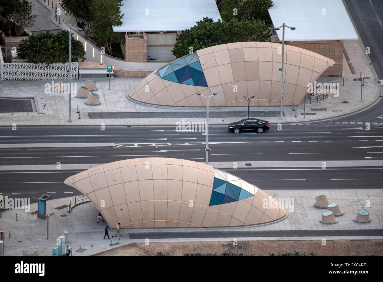 Aerial view of Lusail Marina Qatar. Lusail Tram Station Stock Photo - Alamy