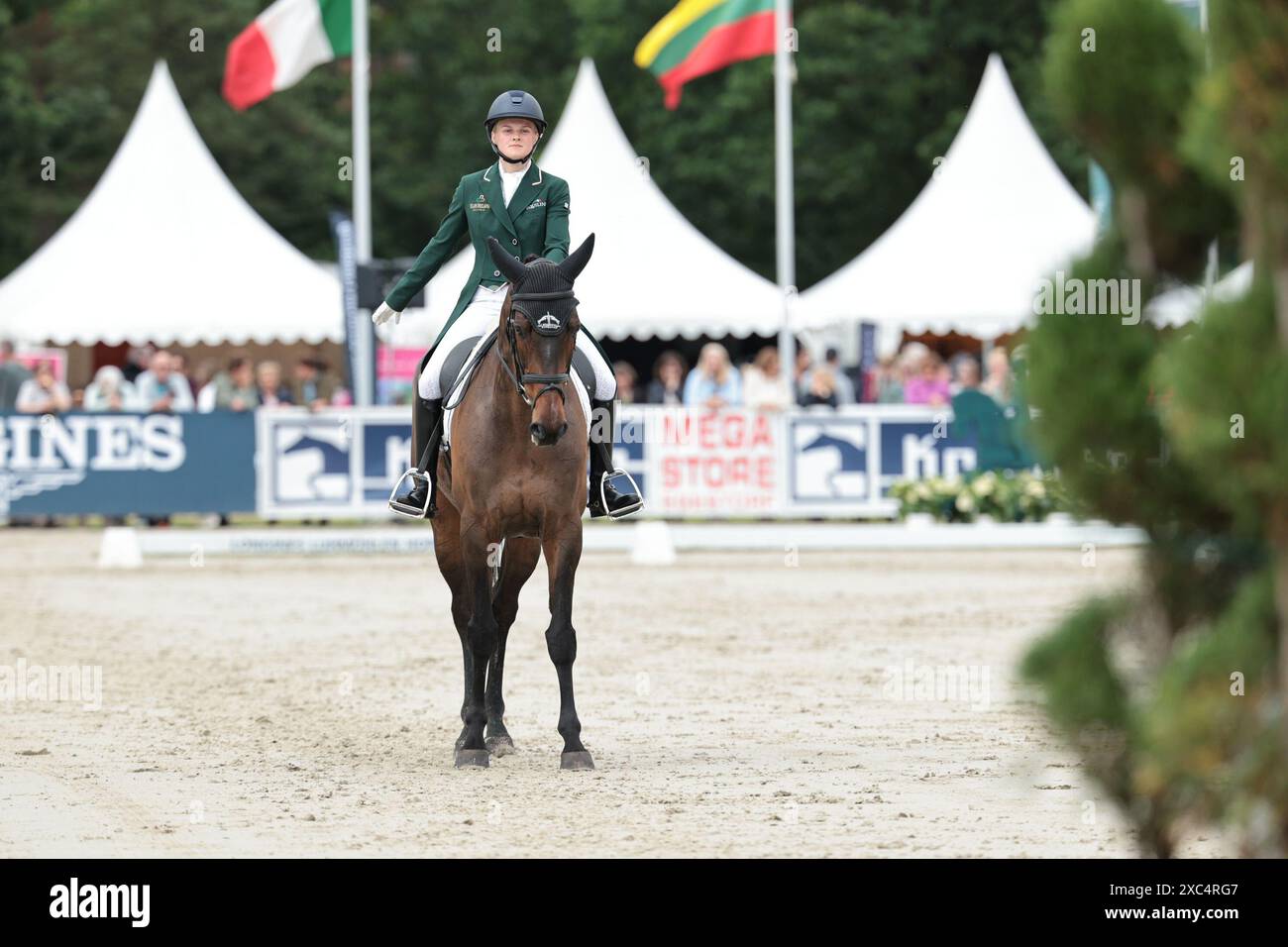 Jennifer Kuehnle of Ireland with Sammy Davis Junior during the CCI5 ...