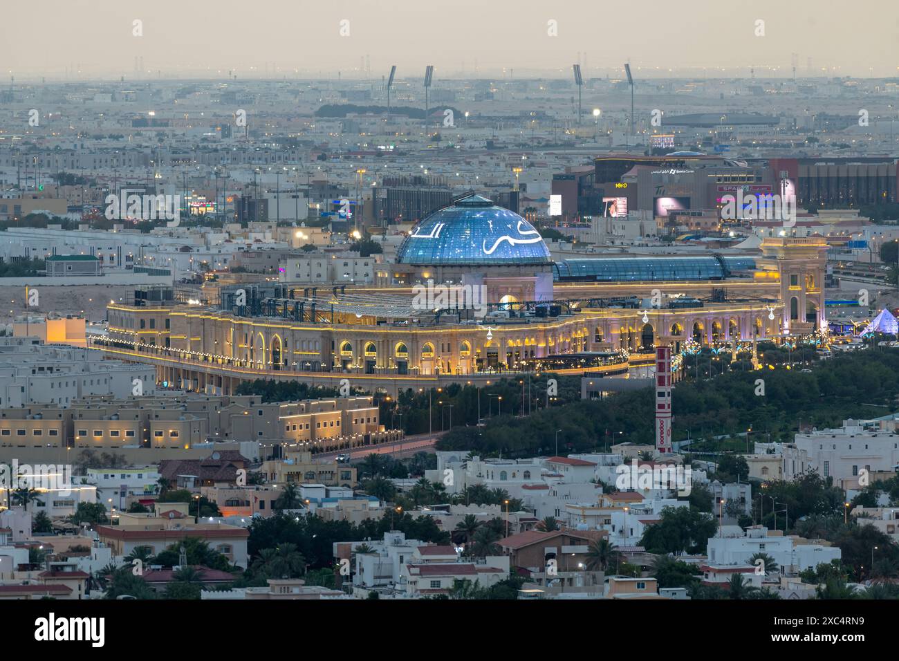 Aerial view of Al Hazm Mall Doha, Qatar Stock Photo - Alamy