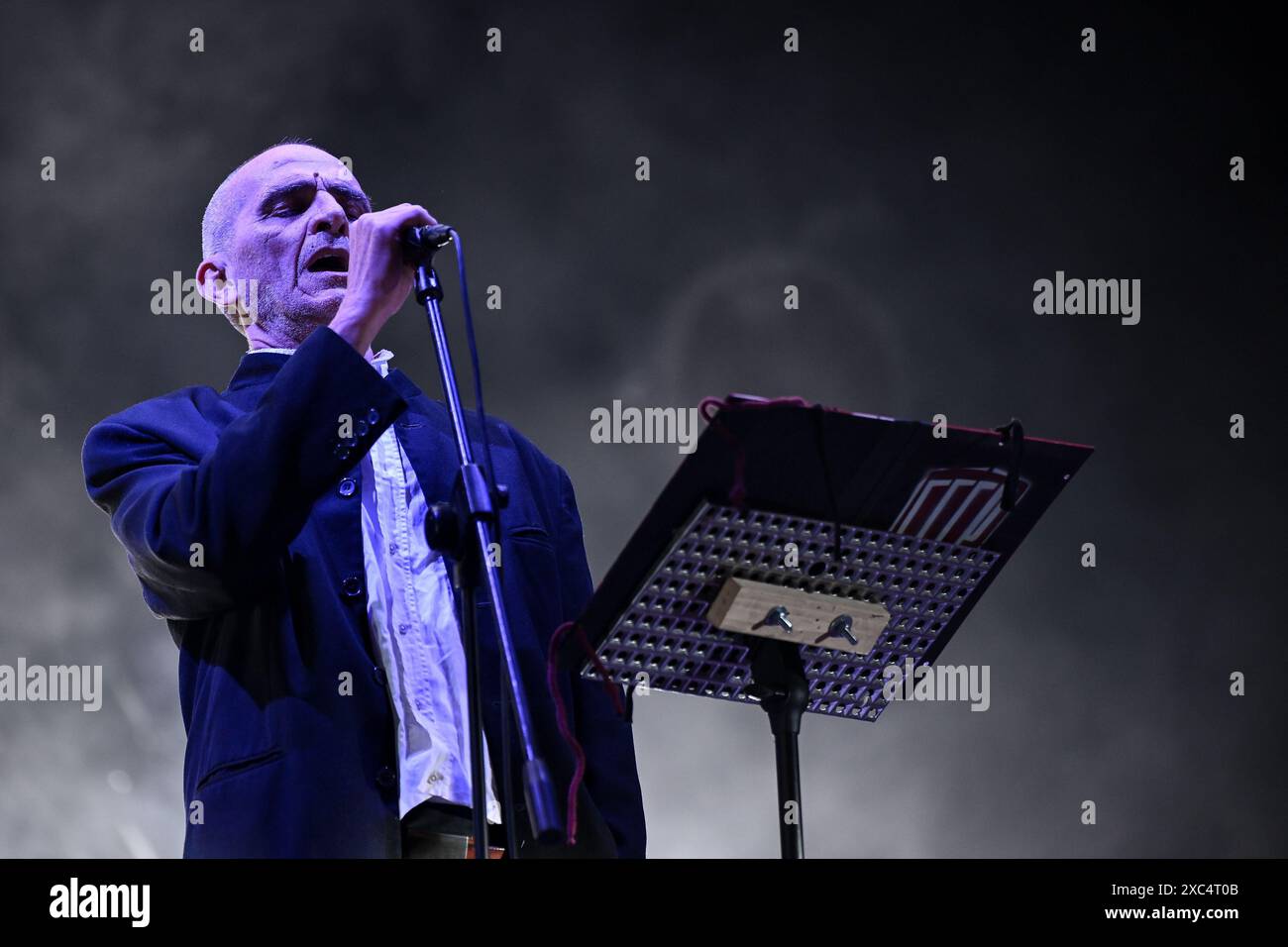 Rome, Italy. 13th June, 2024. Giovanni Lindo Ferretti of CCCP Fedeli ...