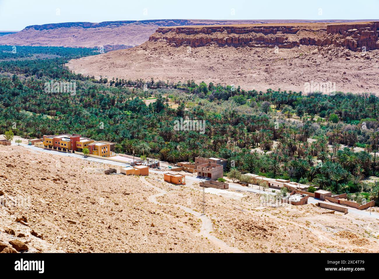 Ziz Valley In Morocco: One Of The Largest Oases In The World Stock ...