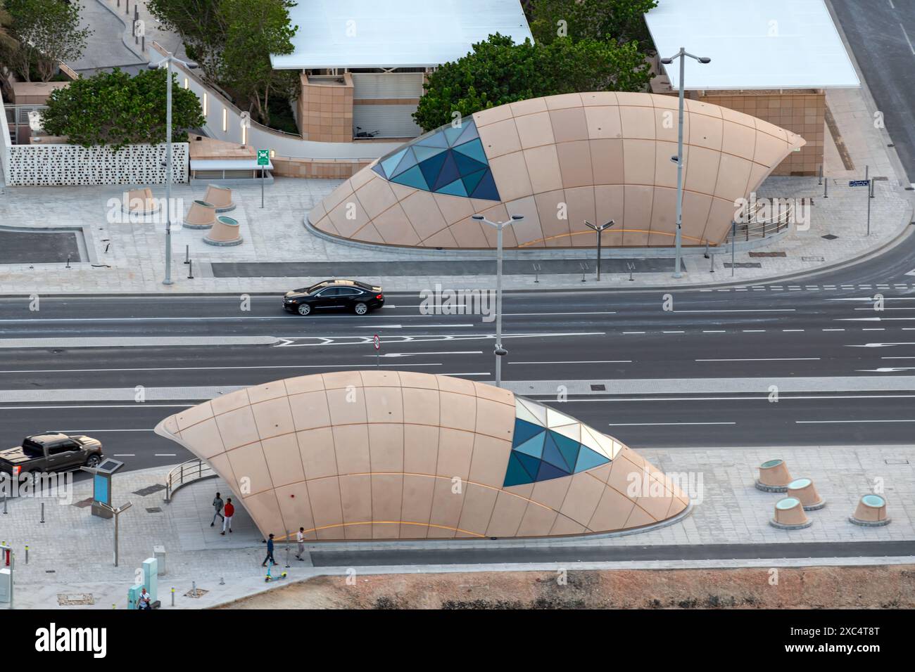 Aerial view of Lusail Marina Qatar. Lusail Tram Station Stock Photo - Alamy